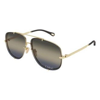 Chlo&eacute; Aviator Sonnenbrille - - Accessories - Damen - Gelb - 62 MM