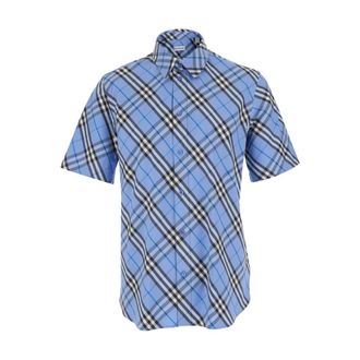Burberry Homme, Chemises, Bleu, Taille: M Robert SS Chk