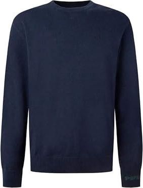 Pepe Jeans London Andre Crew Neck Knitwear pour Homme, Bleu (Dulwich Blue), M, Bleu (Dulwich Blue), M