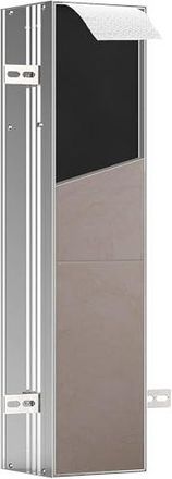 Emco ASIS Plus Unterputz-Schrankmodul f&uuml;r die Klob&uuml;rstengarnitur, Badezimmerschrank mit Toilettenpapierhalter, Hochschrank mit Push to Open-Funktion und An