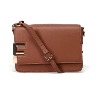 Fracomina Femme, Sacs, Brun, Taille: ONE Size Sac Bandoulière Marron avec Bandoulière Réglable