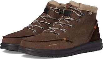 HeyDude Hey Dude Bradley Leather Fashion Bottines pour homme, marron, 42 EU