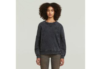 G-Star Sweatshirt Washed 3D sleeve a line sw wmn