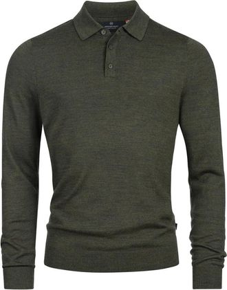 Kronstadt Homme, Pulls, Vert, Taille: XL KSJohannes Merino Polo Knit