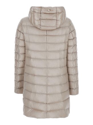 Herno Womens Down Jacket Beige Puffer