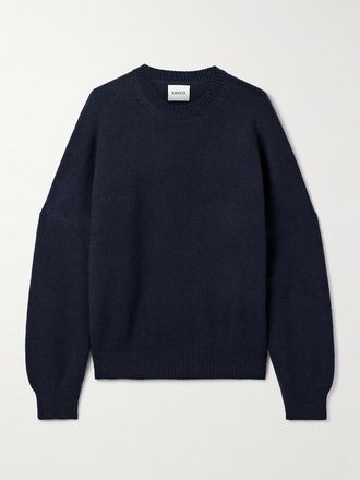 Khaite Pull Oversize En Cachemire Margaux - Bleu