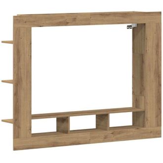 vidaXL Vidaxl - Meuble tv mural en ch&ecirc;ne artisan 152x22x113 cm