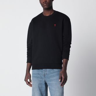 Ami Schwarzes Ami De Coeur Sweatshirt