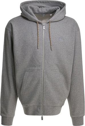 Burberry Homme, Sweatshirts et sweats &agrave; capuche, Gris, Taille: M Rory Check Zip Sweat &agrave; capuche