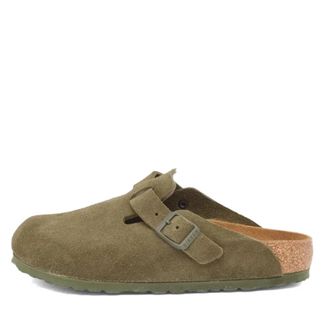 Birkenstock Boston BS Modern Wildleder Schmale Passform - - Shoes - Damen - Gr&uuml;n - 39 EU
