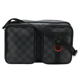 Louis Vuitton Pre-owned Utility Messenger Damier Graphite Schultertasche - - Pre-owned - Damen - Schwarzk - ONE SIZE