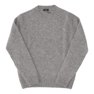 Herno Alpaka-Woll-Pullover mit Rundhals - - Knitwear - Herren - Grau - 3XL