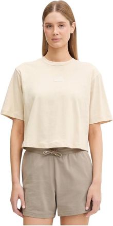 Emporio Armani Emporio Armani Ea7, Femme, Tops, Beige, Taille: 38 FR T-shirt