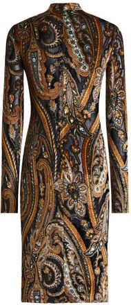 Etro Paisley Pattern Viscose Midi Dress - Multicolor