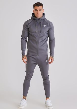 Siksilk Mens Dark Grey Hoodie and Joggers Set XXL