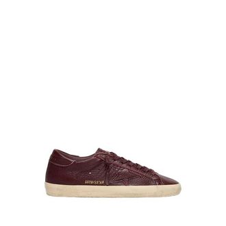 Golden Goose Baskets Superstar &agrave; effet us&eacute; en cuir