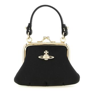 Vivienne Westwood Femme, Sacs, Noir, Taille: ONE Size Mini Sac &agrave; Main Granny Frame