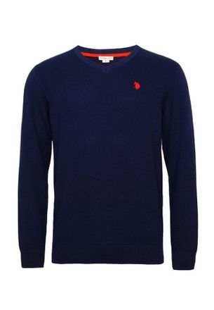 U.S.Polo Association Strickpullover Strickpullover Pullover V-Neck (1-tlg)
