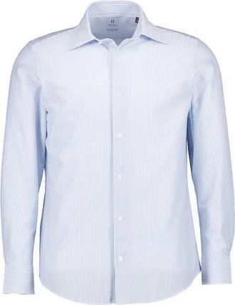 Boggi Milano Herren Hemd blau gestreift