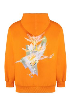 MCM Mens Orange Cotton Hoodie Elastane Jumpers Sweater