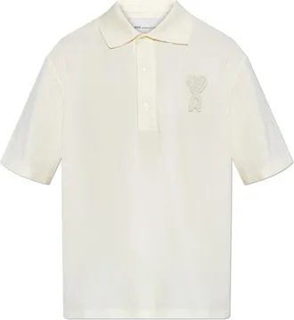 Ami Homme, Tops, Beige, Taille: XL Polo avec &Eacute;cusson