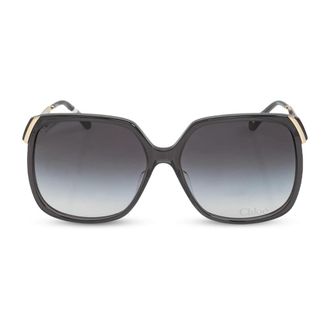 Chlo&eacute; Rechteckige Sonnenbrille - - Accessories - Damen - Schwarzk - 60 MM