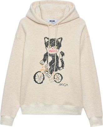 Msgm Msgm, Homme, Sweatshirts et sweats &agrave; capuche, Beige, Taille: M SweaT-shirt