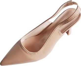 Generic Escarpins à talons hauts pointus pour femme - Couleur unie - Coupe large - Pour soirée, fête, bal de fin dannée, soirée, kaki, 38.5 EU