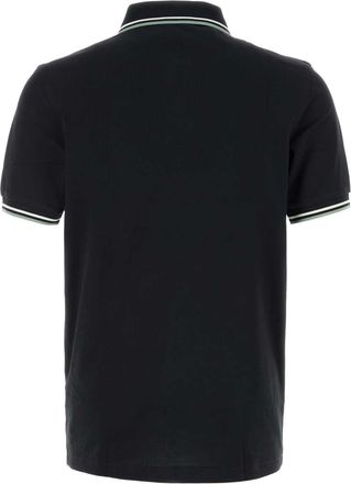 Fred Perry Mens Navy Blue Piquet Polo Shirt Nvyecruslvrblu Exterior: Cotton T-shirts And Polos
