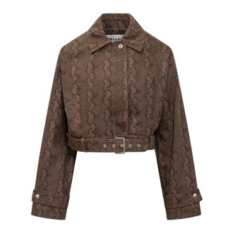 Msgm Msgm, Femme, Vestes, Brun, Taille: 36 FR Giubbino