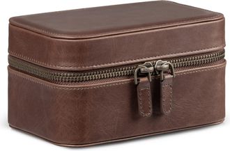LondoDesign Kensley Uhrenbox aus echtem Leder - schützende, stilvolle, elegante Uhrensammler-Vitrine, Organizer, Aufbewahrung für Herren und Damen, Luxus-Armbandu