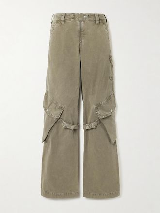 Acne Studios Cargohose Aus Baumwoll-canvas - Grün