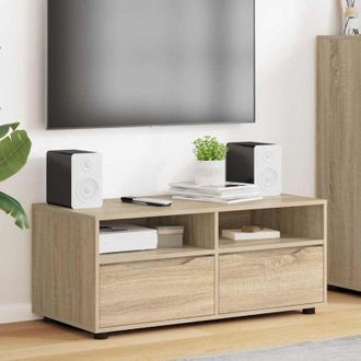 vidaXL vidaXL Meuble TV Ch&ecirc;ne Sonoma 100 x 48 x 43 cm Bois ding&eacute;nierie
