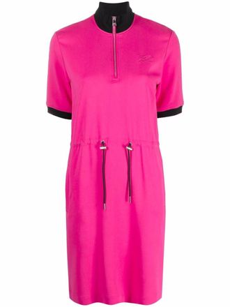 Karl Lagerfeld robe &agrave; manches courtes - Rose