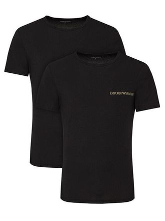 Emporio Armani T-Shirt-Set EM000391 AF10779 MC108 Schwarz Regular Fit