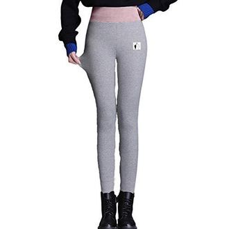 E.SSUE Leggings Polaire Femmes Collants Leggings Thermique &Eacute;pais Velours Doublure Extensible Pantalon Legging Femme Chaud Hiver Thermique Collant Extensible 