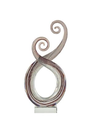 Ambia Home Skulptur, Mehrfarbig, Glas, 15x34x8 cm, Kunsthandwerk, zum Stellen, handgemacht, Dekoration, Skulpturen & Dekoobjekte, Skulpturen