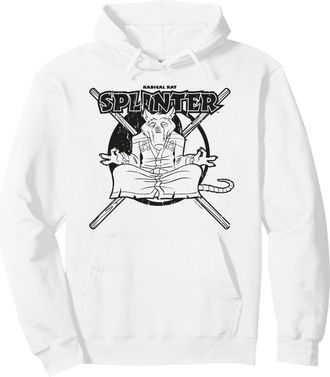 Teenage Mutant Ninja Turtles TMNT Splinter Radical Rat Ninja Schablone Graffiti Pose Retro Pullover Hoodie