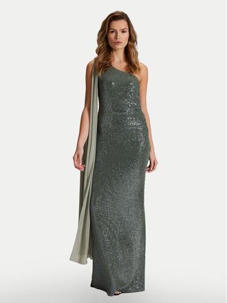 Swing Abendkleid 5AH15400 Gr&uuml;n Slim Fit