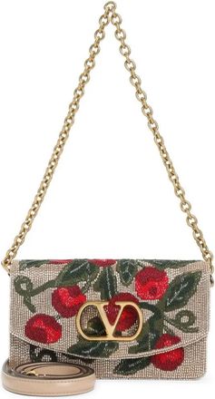 Valentino Garavani Clutches - Rectangular Clutch With Metallic Finish - Gr. unisize - in Bunt - f&uuml;r Damen