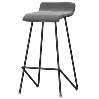 Generic Samt-Barhocker, Tresenhocker mit Metallbeinen und Fu&szlig;st&uuml;tze, 26/30 Zoll gepolsterte Barst&uuml;hle, hohe St&uuml;hle f&uuml;r K&uuml;cheninsel und Esszimmer