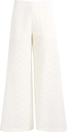Pinko Pinko, Femme, Pantalons, Blanc, Taille: 38 FR Kimmy Wide Pantalons