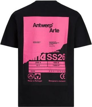 Arte T-shirt droit imprim&eacute; en coton