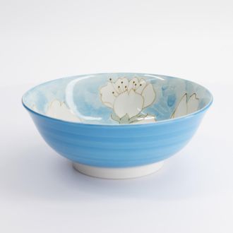 Tokyo Design Studio Sakura Blue Ramen Bowl 19.5x7.5cm 4/32