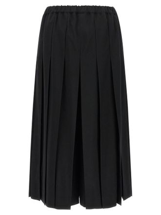 Comme Des Gar&ccedil;ons Pleated Wide-Leg Trousers - Black