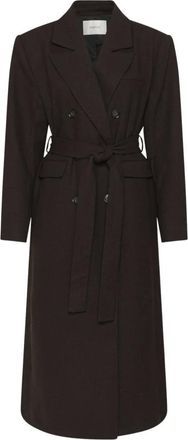 Gestuz Femme, Manteaux, Brun, Taille: 34 FR Double-Breasted Manteaux
