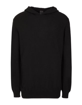 8 by YOOX WOOL BLEND PLAIN KNIT RELAXED FIT HOODIE