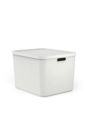 Rotho Aufbewahrungsbox Albula, Wei&szlig;, Kunststoff, 40.5x34x48.9 cm, Tragegriff, stapelbar, Ordnen & Aufbewahren, Aufbewahrungsboxen, Stapelboxen