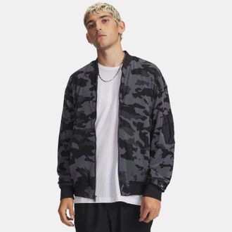 Under Armour Sport Utility Mesh Bomberjacke f&uuml;r Herren Schwarz / Wei&szlig; XXL