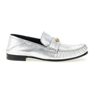 Versace Femme, Chaussures, Gris, Taille: 40 EU La Medusa Mocassins